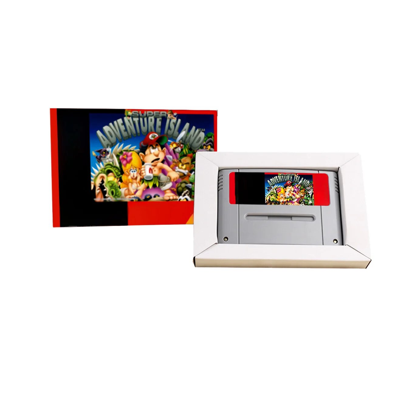 Игра Super Adventure Island для SNES EUR game with box