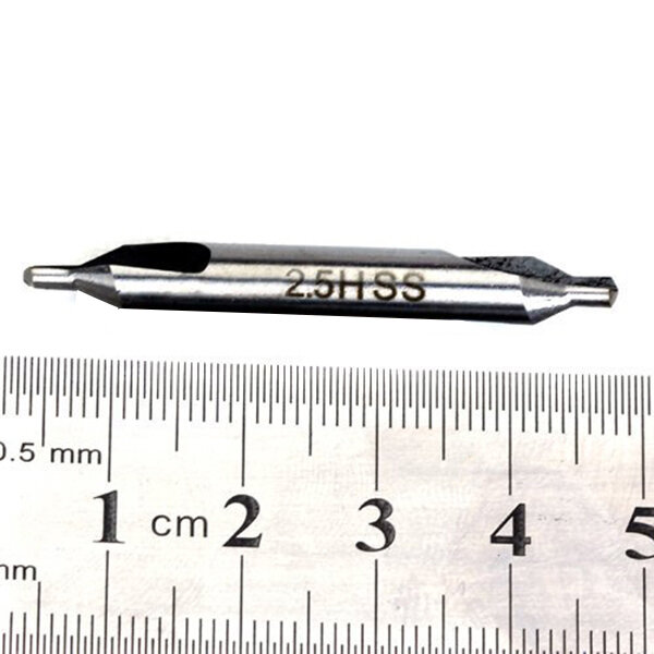 10 Штук 2 5Mm 60 Градусов Сверла Из Высокоскоростной Стали Для Центровочных Отверстий Длиной 45Mm