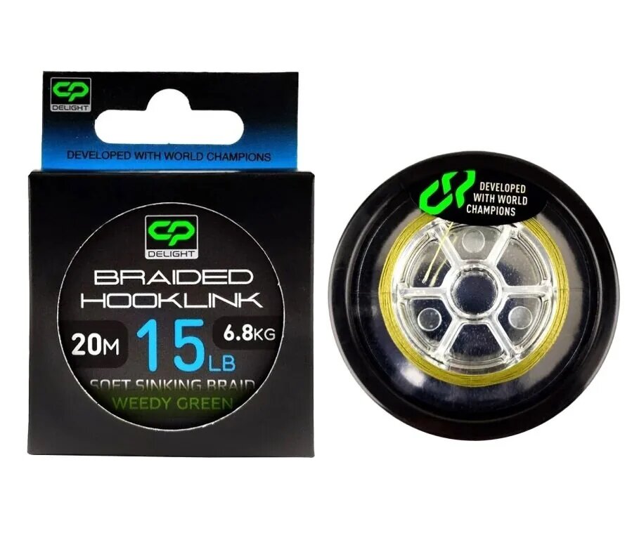 CARP PRO Поводковый материал Delight Sinking Hooklink зеленый 15lb 20м