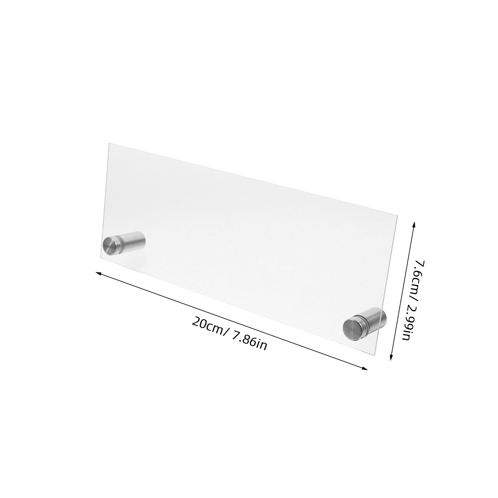 Прозрачная Надпись На Столе Из Акрила Размер 20.00X7.60X0.20Cm