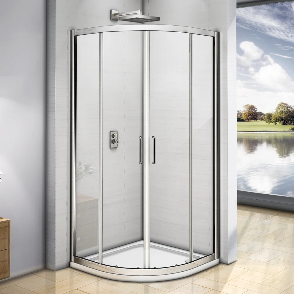 Душевой уголок Good Door Neo R-80-С-CH без поддона, стеклянный, 80x80, раздвижной