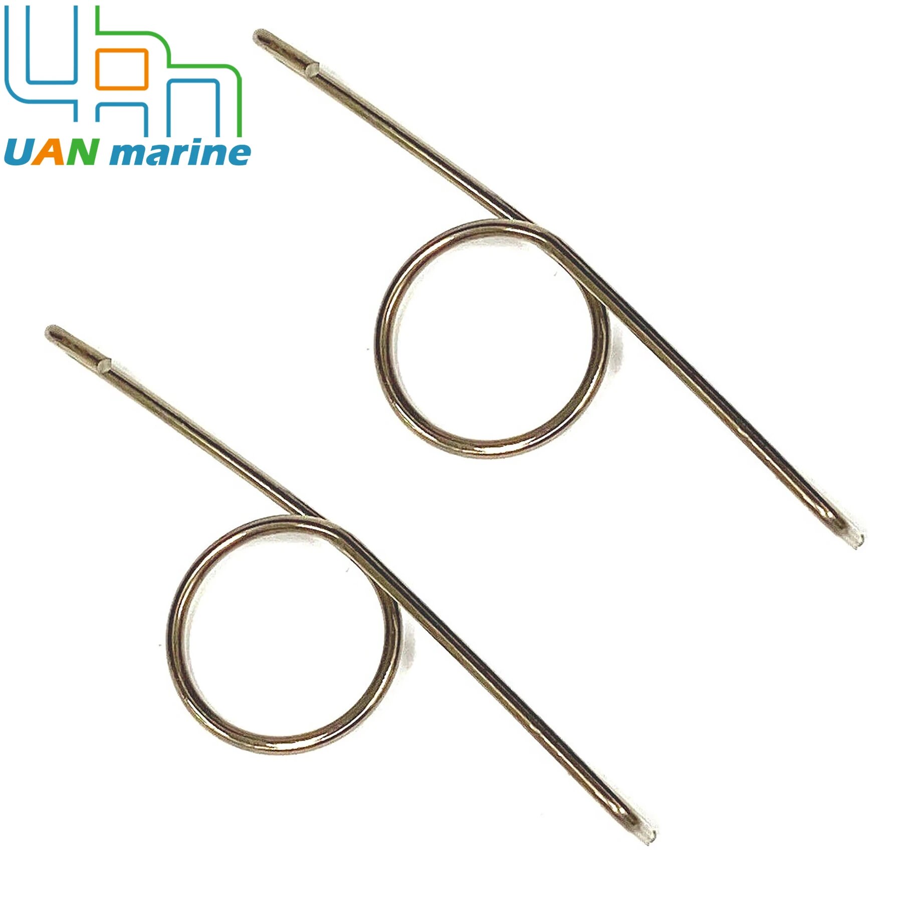 2 комплекта пружинных пластин для собачки uanmarine, совместимые с двигателями Johnson Evinrude BRP 20-30 л. с.