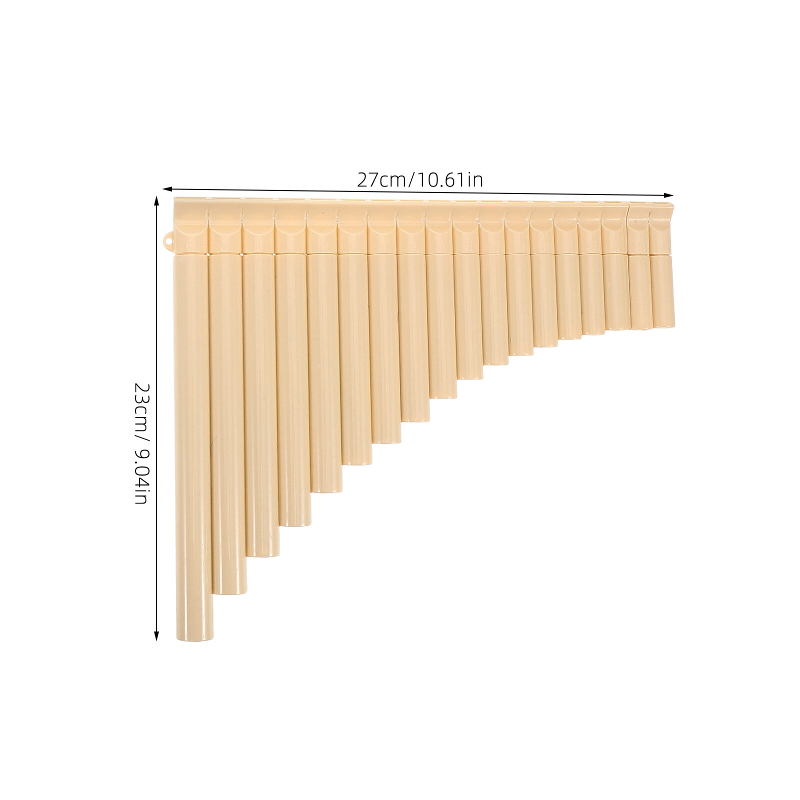 Пан Флейта 18 Трубок Из Пластика Для Начинающих Музыкантов 27.00X24.50X3.00Cm