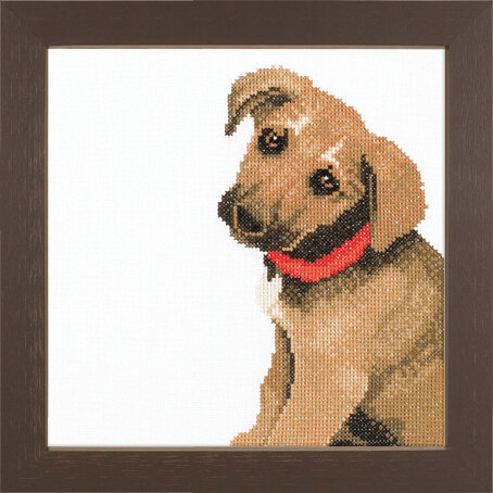 Набор для вышивания LANARTE "Adorable puppy" канва 100% хлопок 27 ct