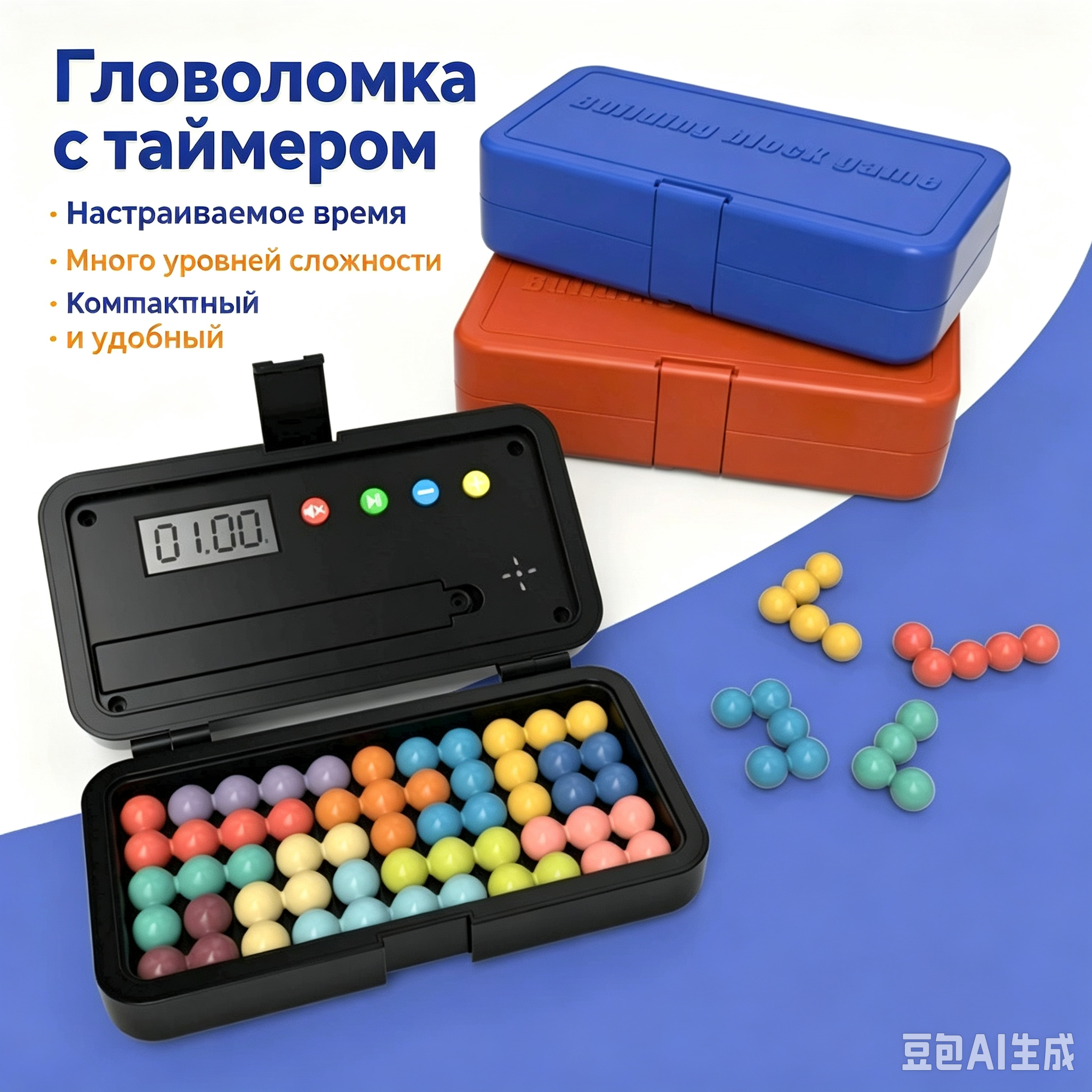 Настольная игра головоломка 3D тетрис, IQ пазл, танграм, обучающие игры в дорогу для детей и взрослых, kanoodle