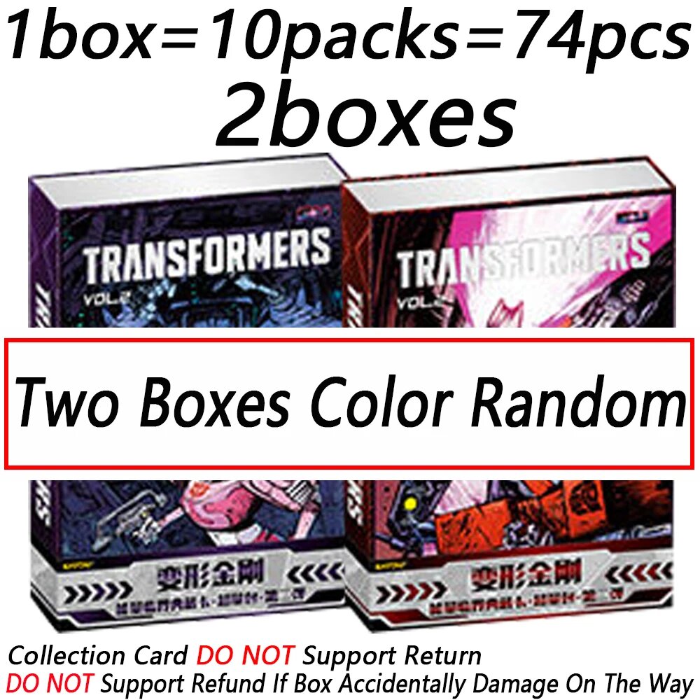 Коллекционные карточки Kayou Transformers: Автоботы Random 2 Boxes