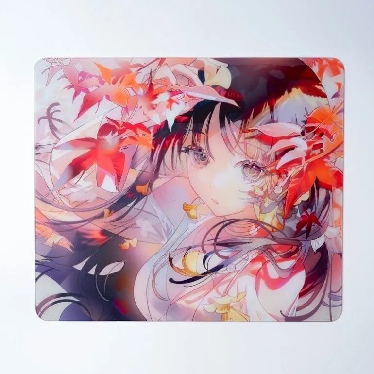 Коврик для мышки Specialgear Autumn Sweep Speed из микротравленого стекла с покрытием, 49x42 см, красный — фото 1