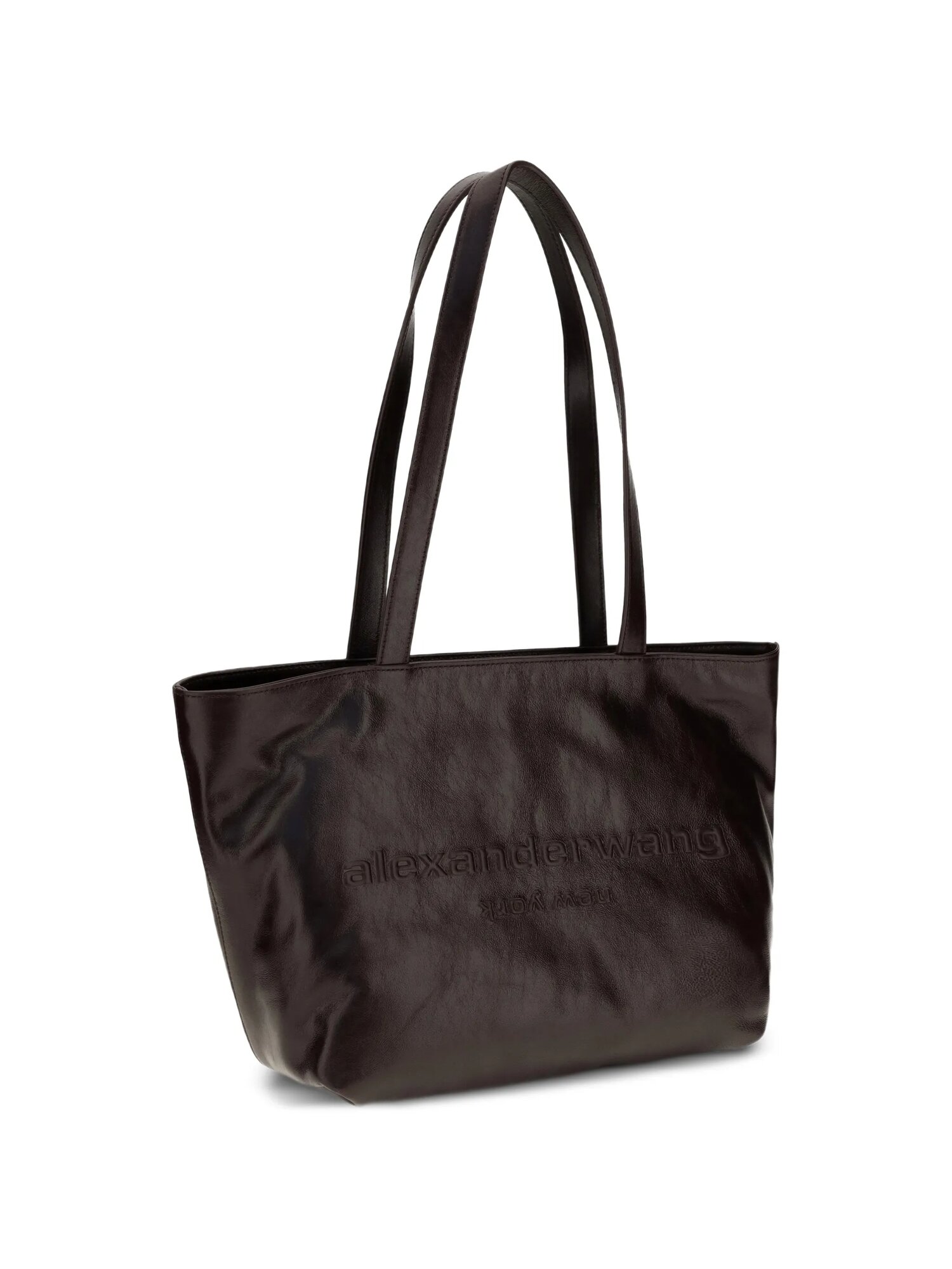 Сумка Alexander Wang Punch medium tote, brown — фото 1