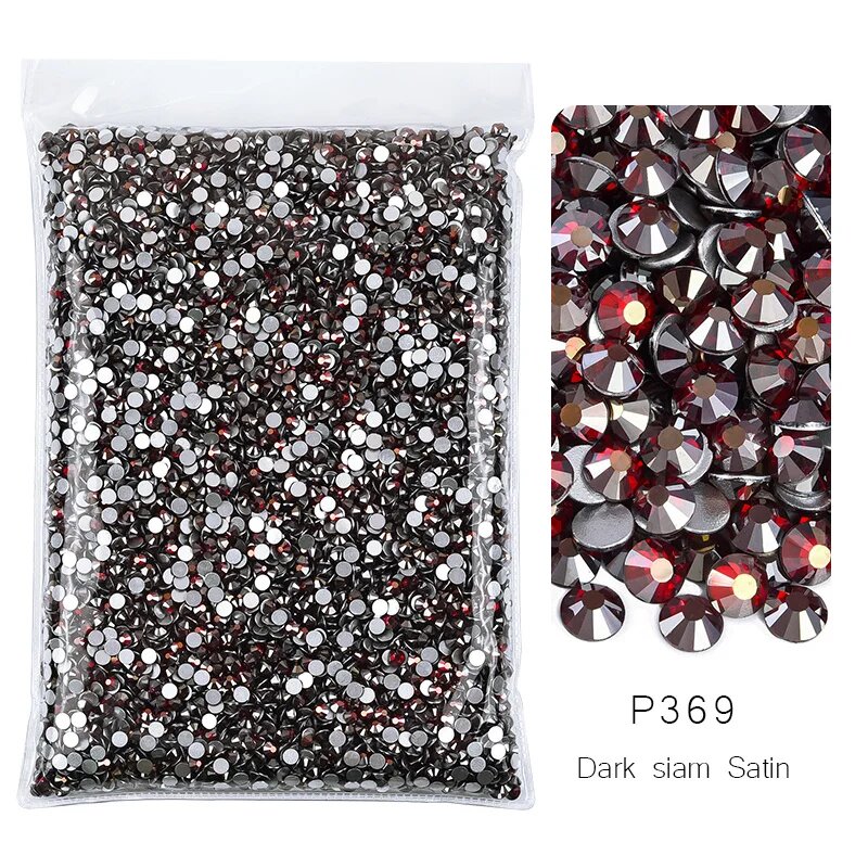 Red Siam SS4-SS30 Non Hot Fix Rhinestone Flat Back Glitter Crystal Strass Glue On Stone Rhinestones Nail Art Decorations Garment