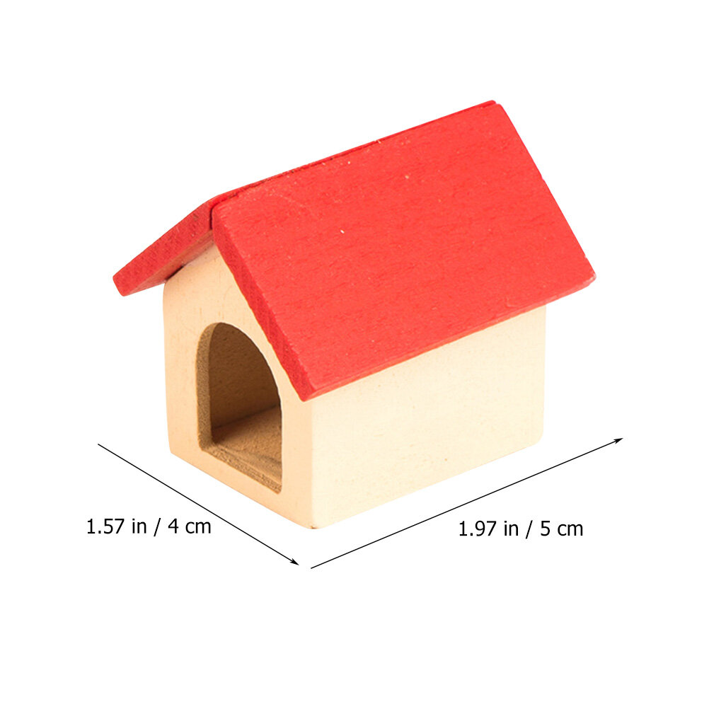 Детская Миниатюрная Собачья Конура Размером 5X4.4Cm Для Интерьера Игровой Комнаты