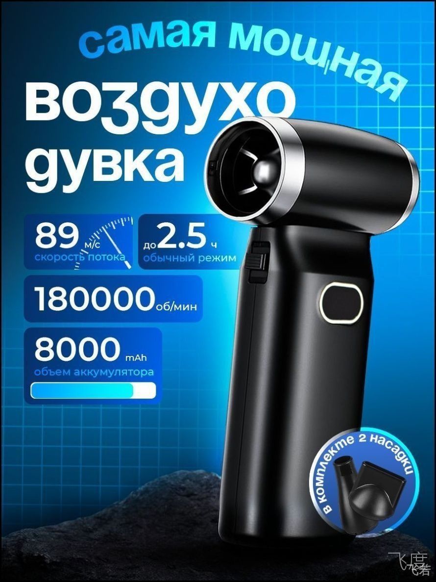 Портативный аккумуляторный фен для мангала с турбовентилятором, качественный и мощный