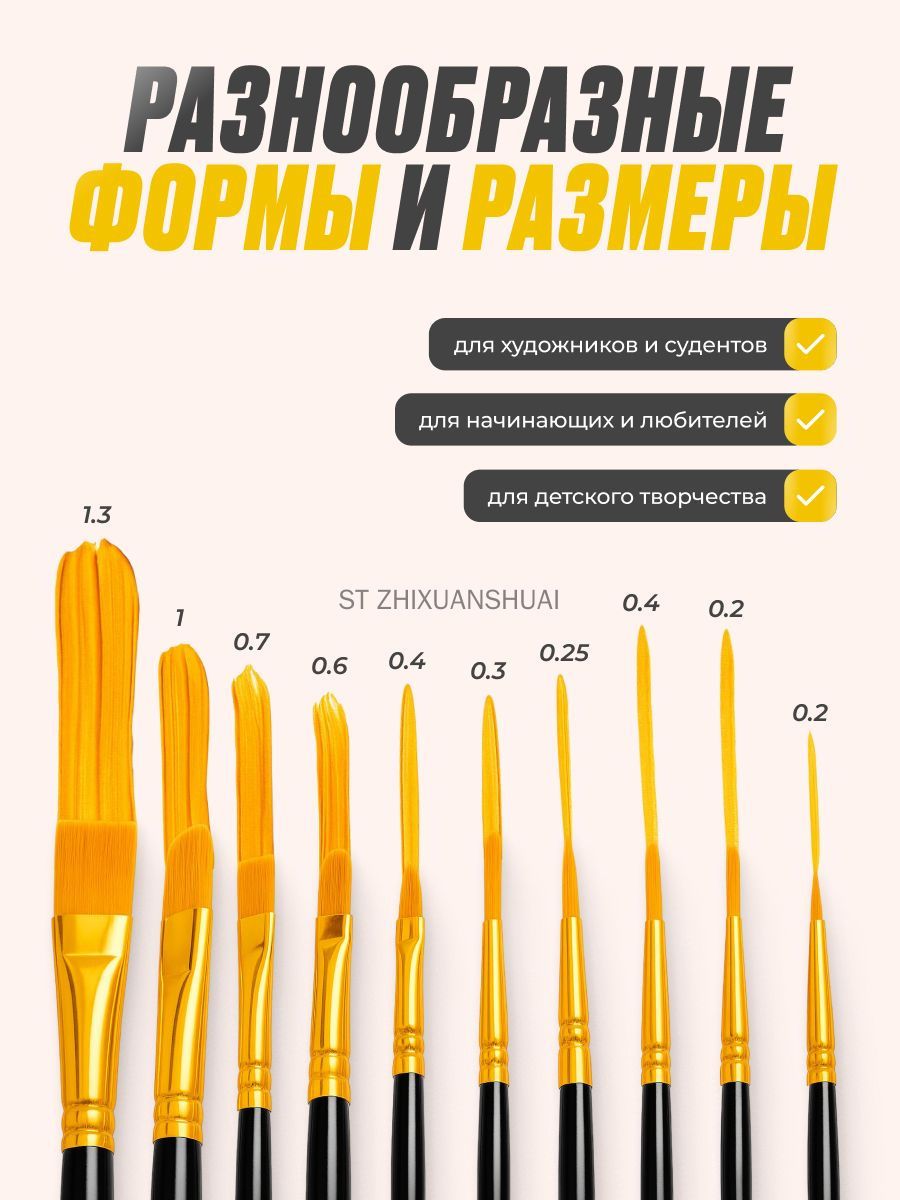 Кисть для рисования №3/0 — фото 1