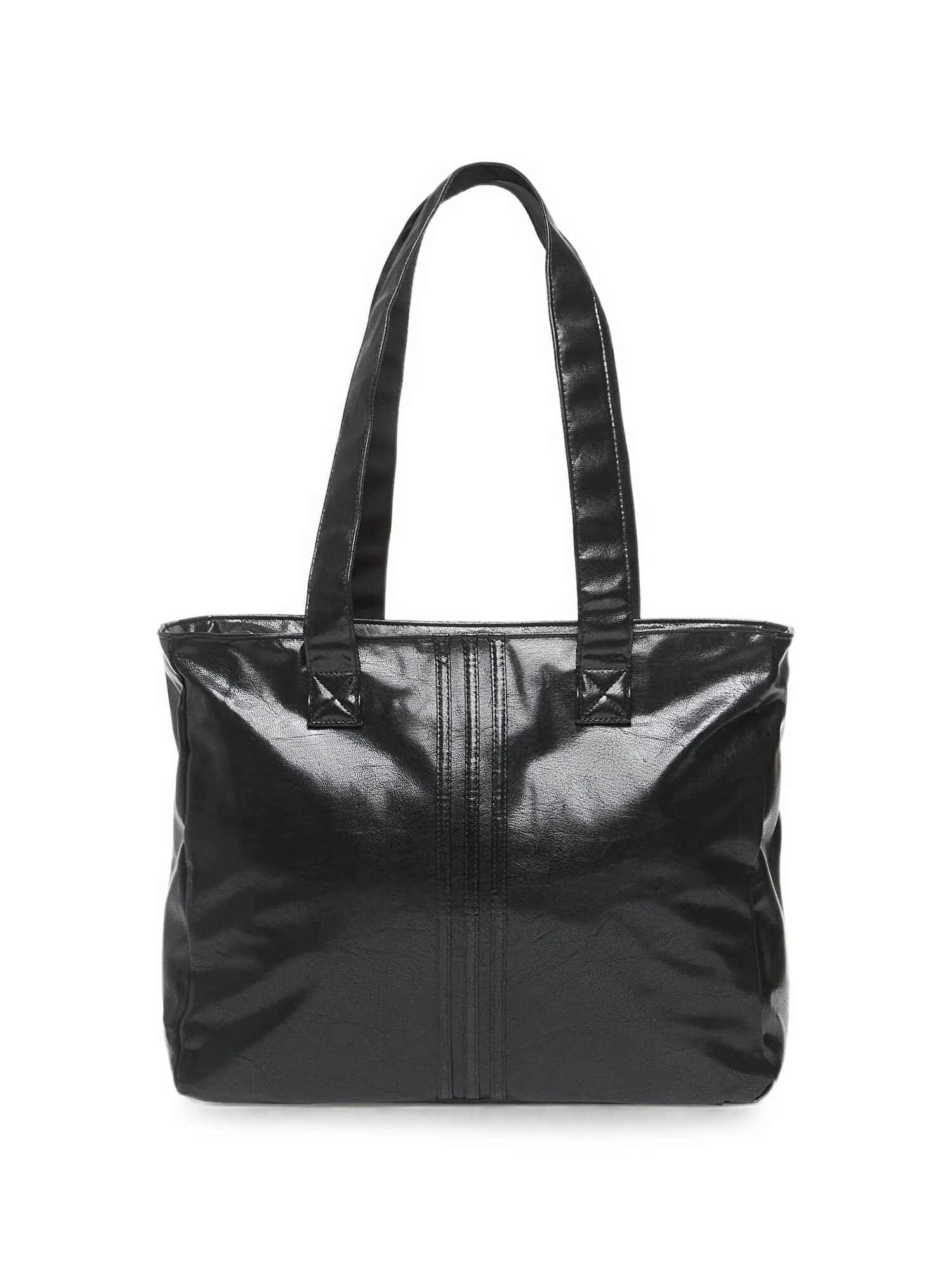 Сумка adidas Shopper metallic PU bag, black — фото 1
