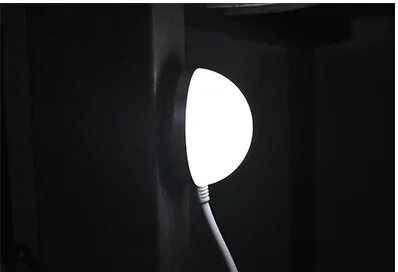 GRN-FLASHING USB ночник круглый магнит LED белый, 3W