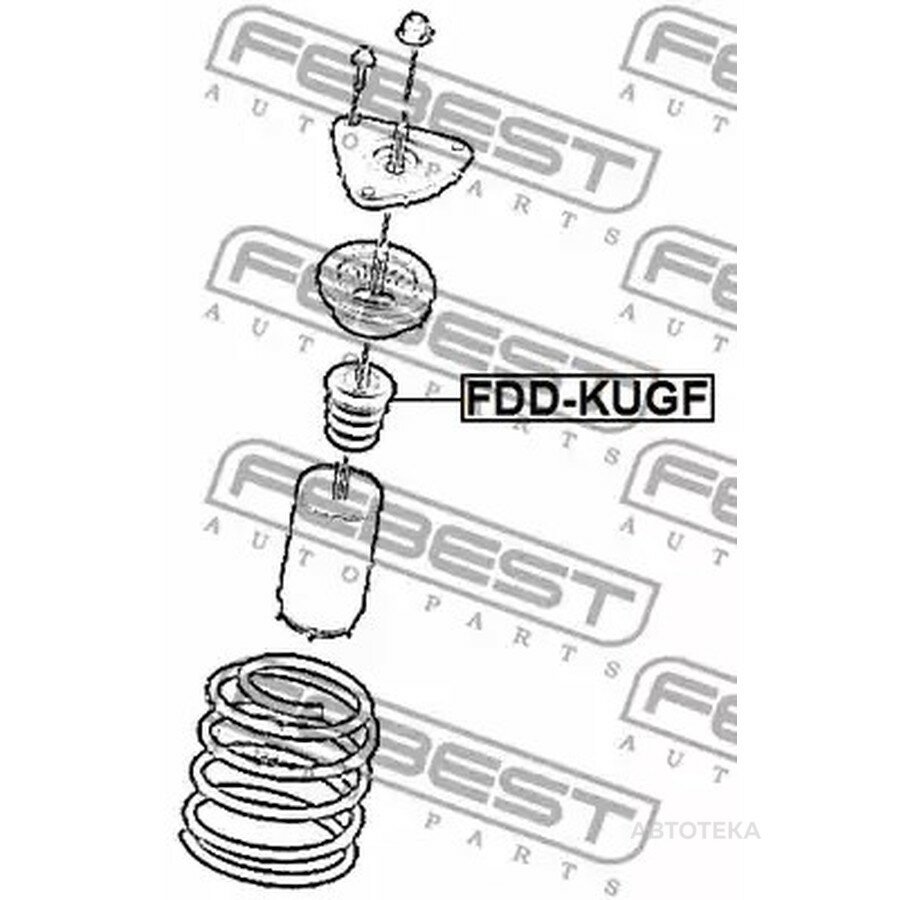 Отбойник амортизатора FORD KUGA CBV 2008-2012 перед. FEBEST FDDKUGF