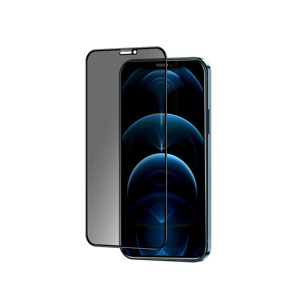 Стекло для IPhone 12/12 Pro PRIVACY GLASS черный