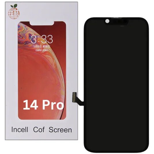 OLED LCD-экран Для iPhone 14 Pro Max, Мягкий/жесткий Сенсорный Дисплей, Черный, 14 Pro incell