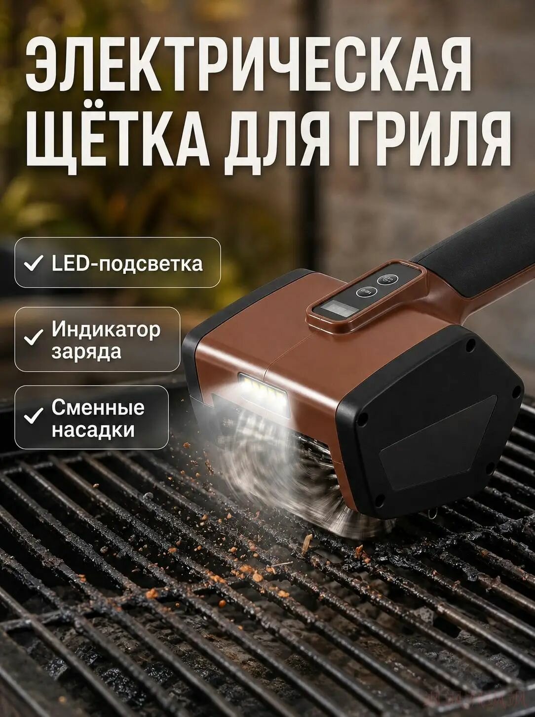 Щетка для чистки гриля, 1 предм.