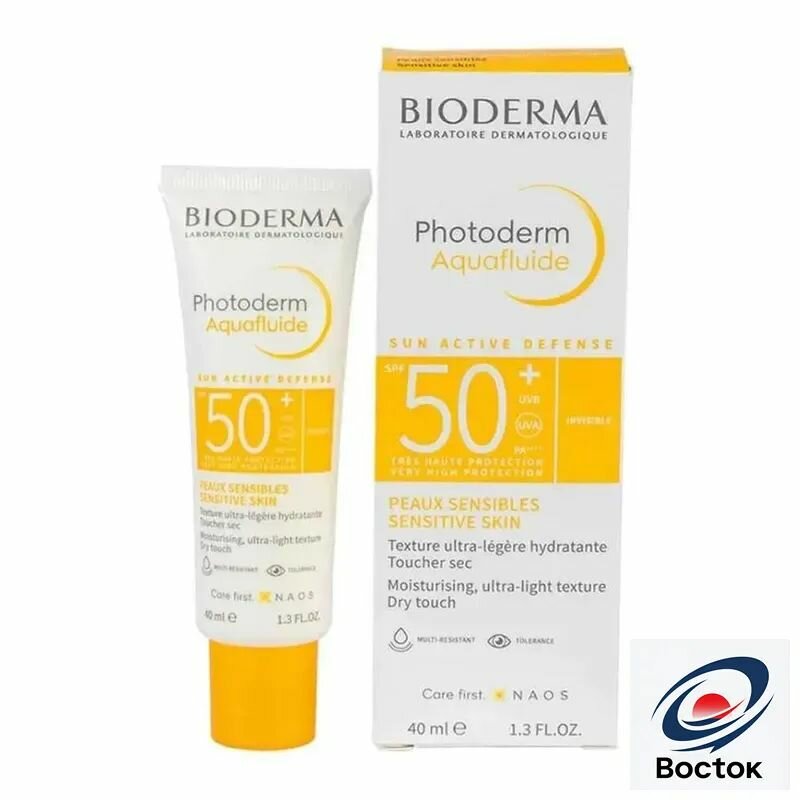 Биодерма Аквафлюид Солнцезащитный крем BIODERMA photoderm aquafluid spf50+ защита от солнца spf50