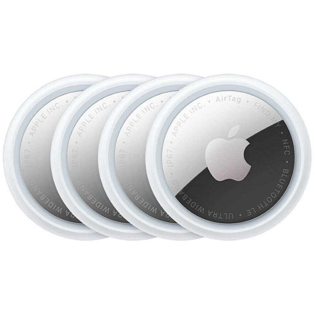 Трекер Apple AirTag GEN 2 (2026), Комплект 4 шт, White-Silver (Белый/Серебристый)
