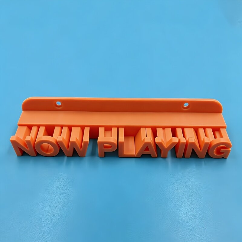 Настенный стенд для виниловых пластинок "Now Playing" с полкой, пластиковый, для офиса и магазина, 1 шт.