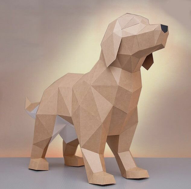 Конструктор бумажный, 3D набор для творчества, моделирования полигональной фигуры из картона, развивающий, подарочный / инструменты для сборки в комплекте полигональное моделирование из картона творческий набор для детей