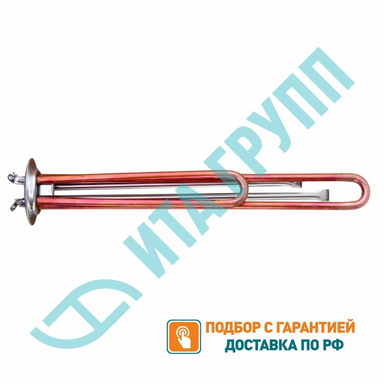 ТЭН 2000Вт (700Вт/1300Вт) RF для водонагревателя Thermex, Garanterm, Electrolux EWH, Timberk, под анод М4, клеммы под винт, 20854