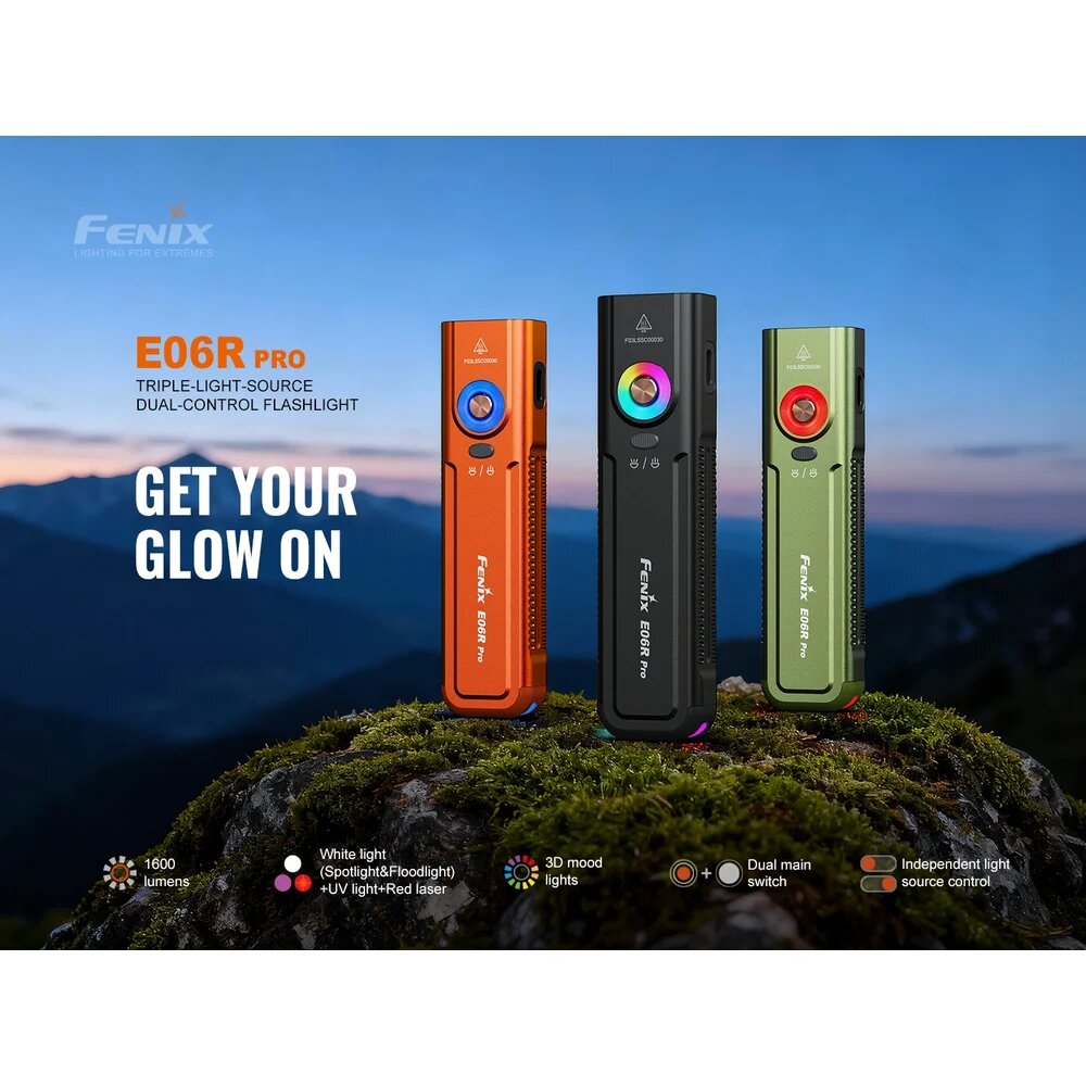 Фонарь Fenix E06R Pro зеленый E06RPROGRN — фото 1