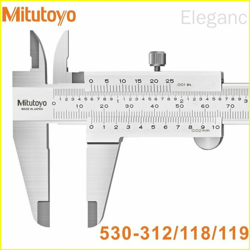 Качественный нониусный микрометр 0150мм от Mitutoyo, рейка 530312