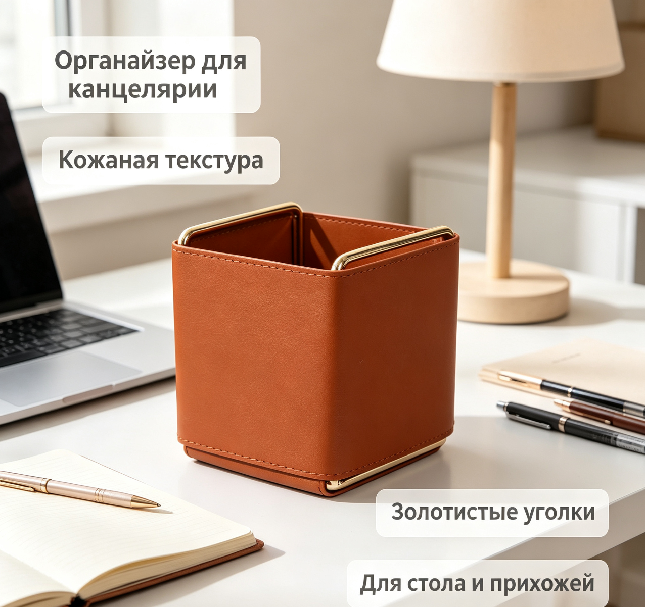 Настольный офисный органайзер, держатель для щеток и косметики