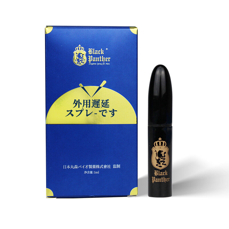 Спрей для задержки эякуляции Black Panther Black Gold Bullet External Delay Spray 1 мл, мужской, длительного действия,