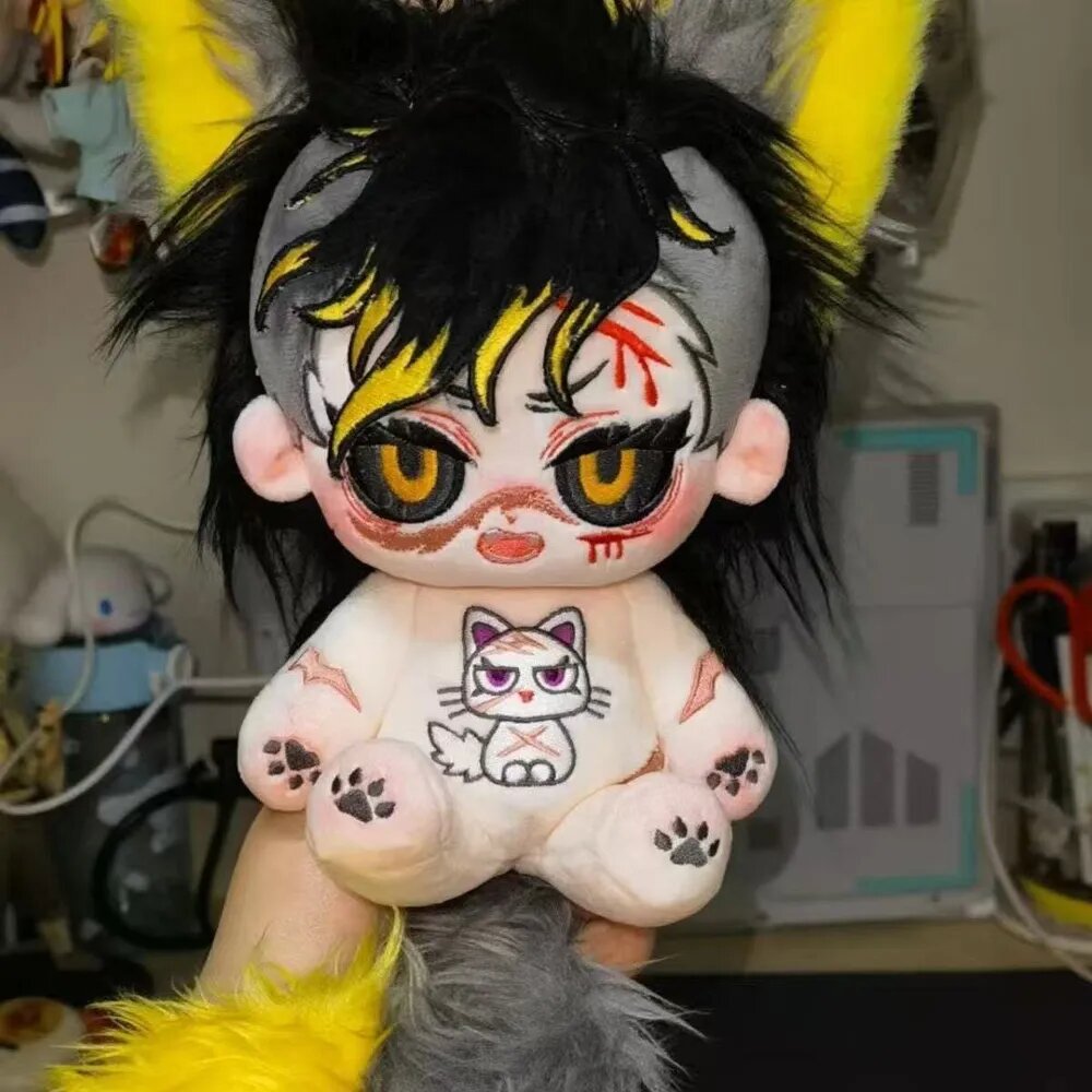 Игрушка мягкая аниме Клинок, Рассекающий Демонов Гэнъя Синадзугава ; Demon Slayer Kimetsu no Yaiba Genya Shinazugawa плюшевая игрушка 20 cm