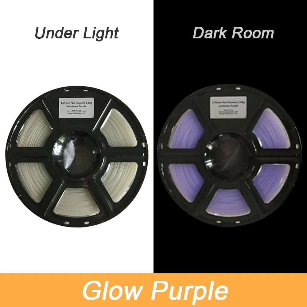 Нить OPY 1.75 Glow PLA пластиковый материал 1 кг Нить для 3D-принтера Purple Color