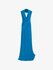 Платье Alberta Ferretti Draped open-back maxi gown, размер 44, синий