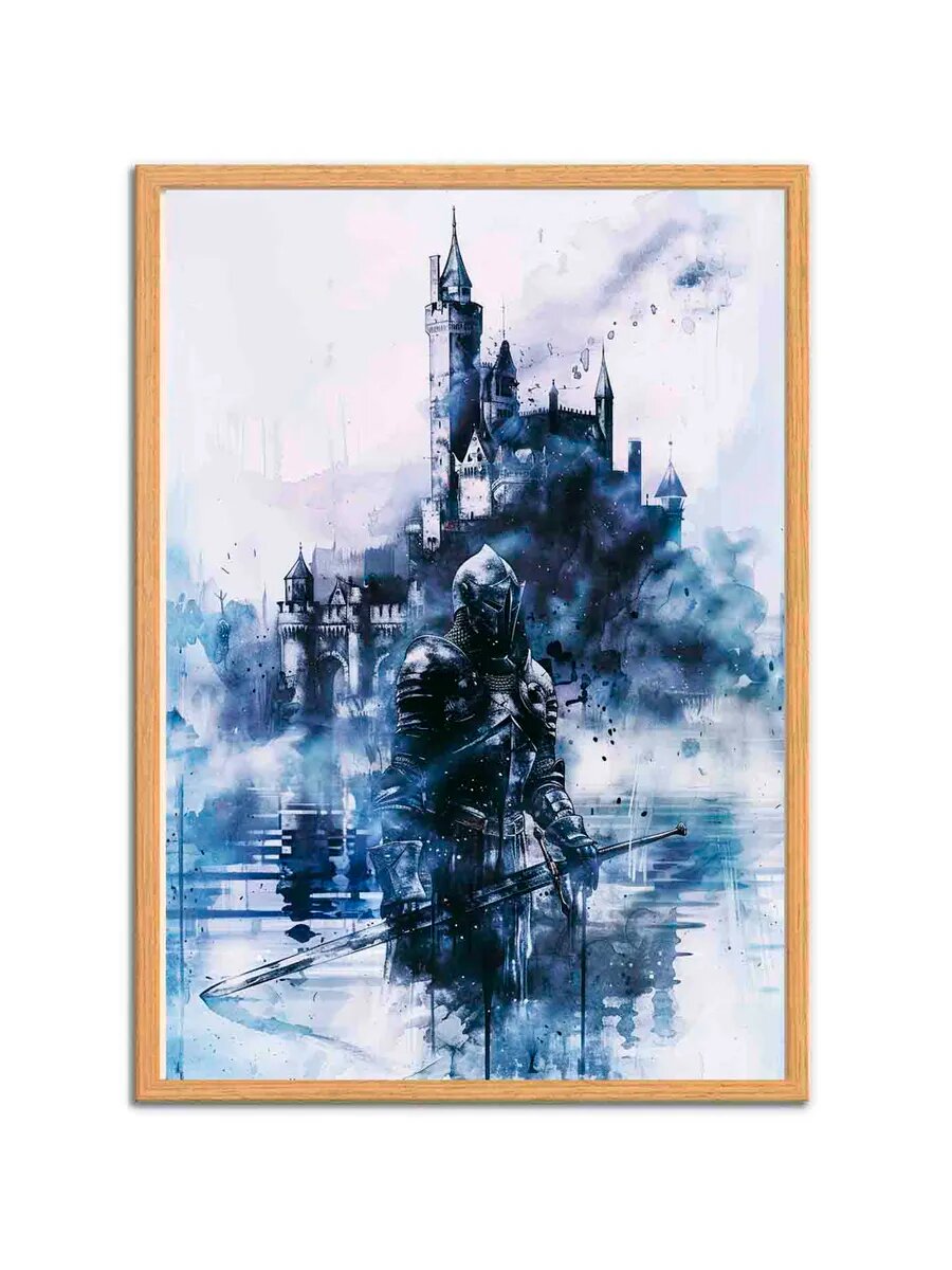 Рыцарь-зверь-русалка 2, Плакат 30x42см