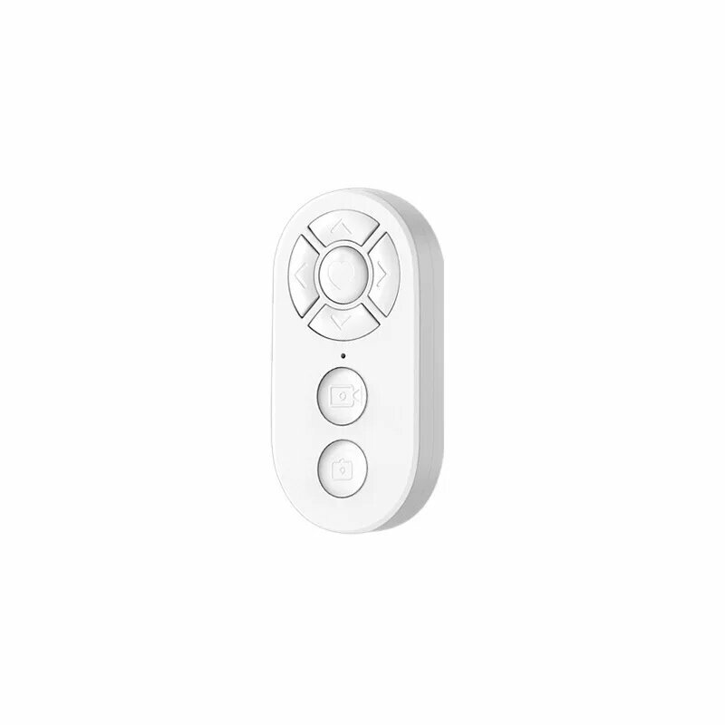 Обновленный перезаряжаемый Bluetooth пульт с 7 кнопками для планшетов, смартфонов и потокового видео - Белый
