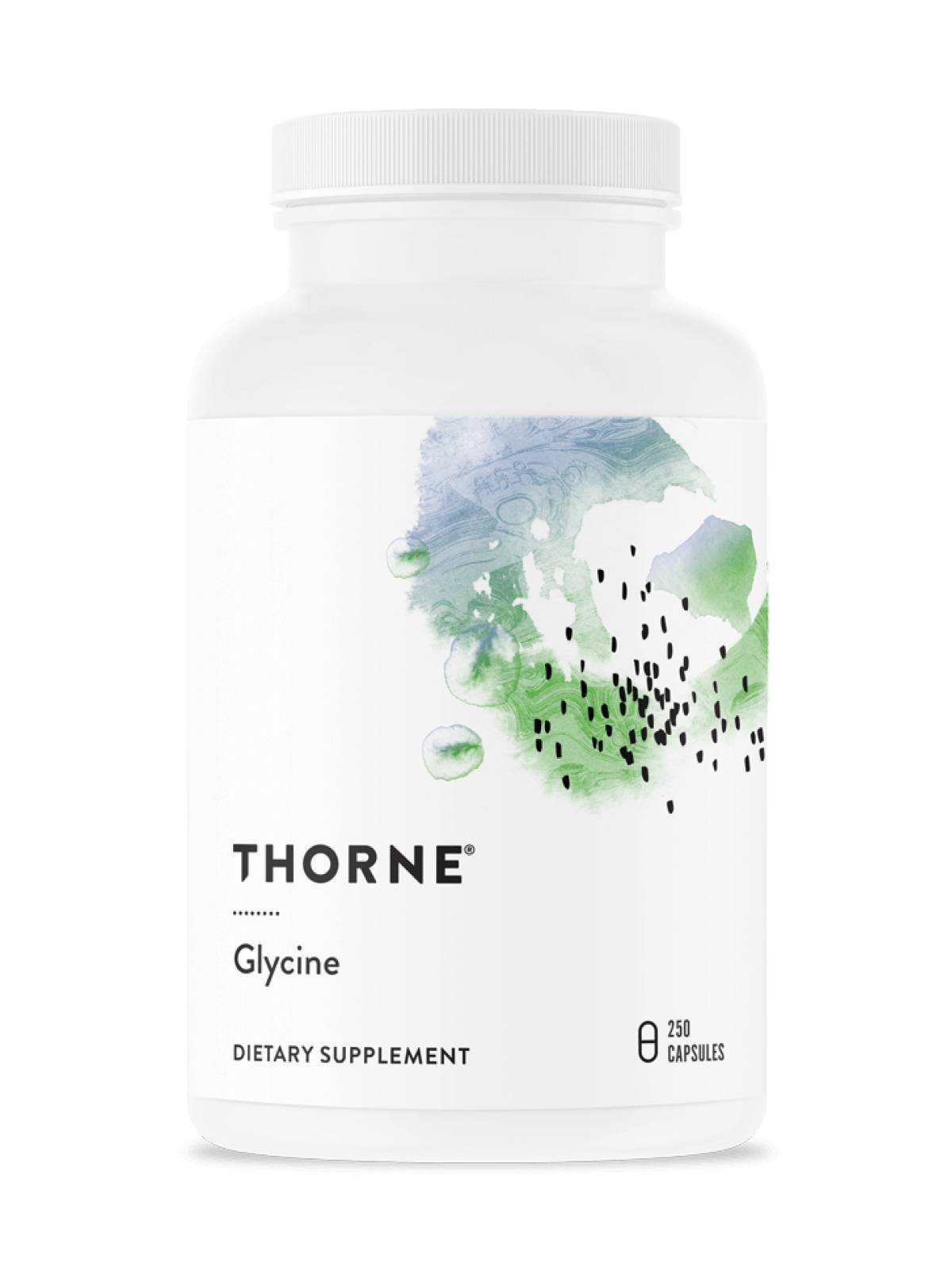Глицин, Glycine от Thorne Research, дозировка 1 г, 250 капсул