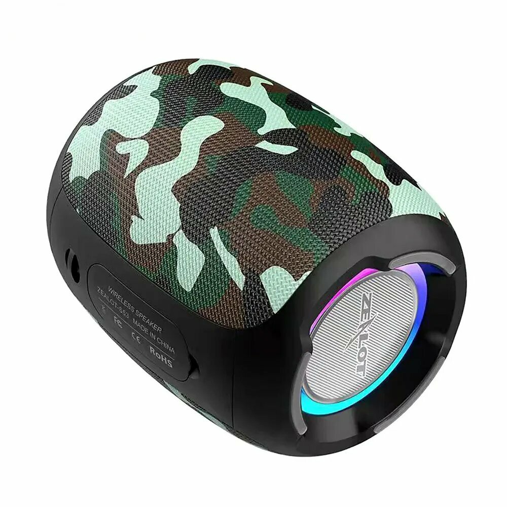Zealot S53 Camouflage Mini Bluetooth Speaker Портативная беспроводная водонепроницаемая колонка
