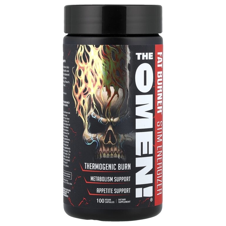 JNX Sports The Omen, сжигатель жира, 100 веганских капсул из США