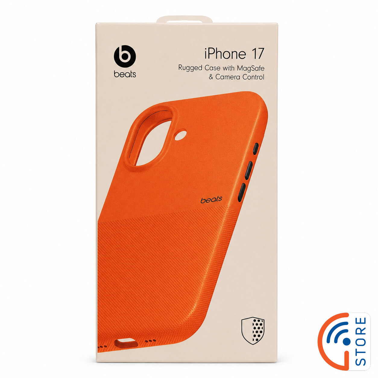 Силиконовый чехол «Rugged Case с Magsafe и Camera Control» для Apple iPhone 17 оранжевый