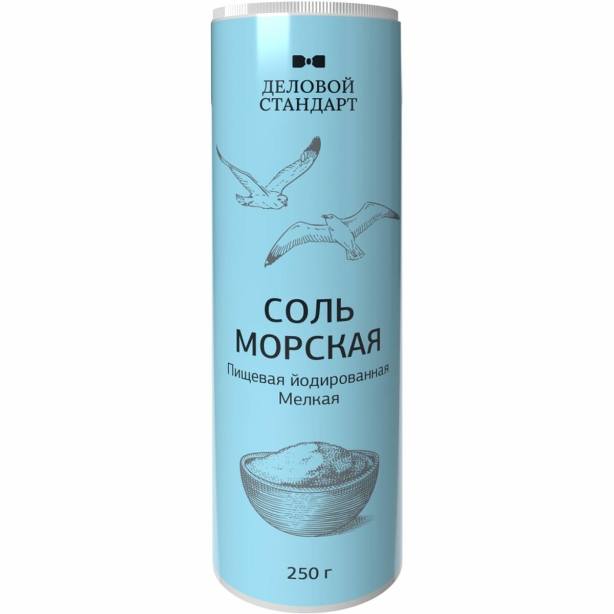 Соль пищевая морская натуральная мелкая йодированная, ПЭТ, 250г (1967032)