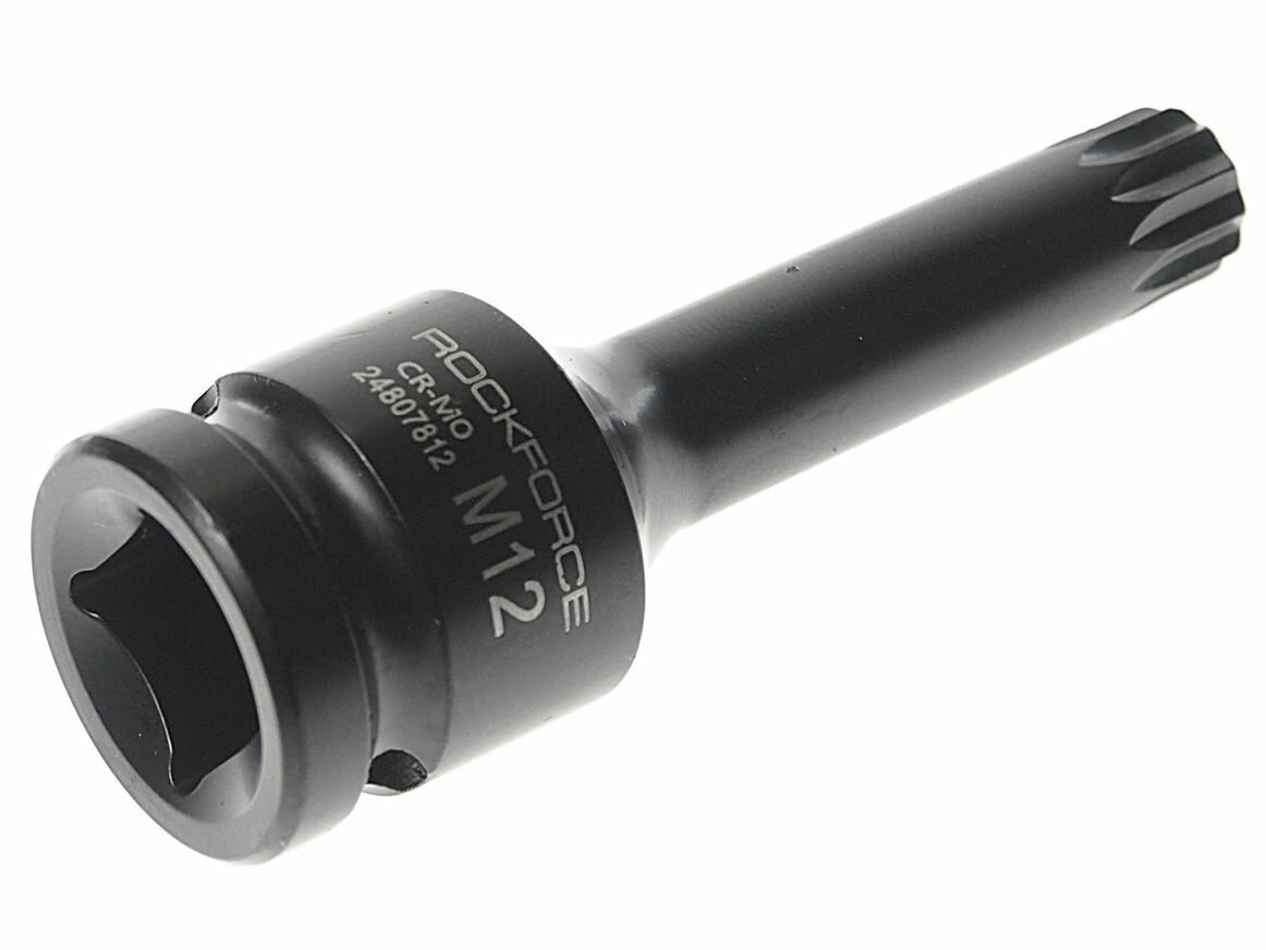 Головка-бита SPLINE ударная 1/2", M12 ROCKFORCE