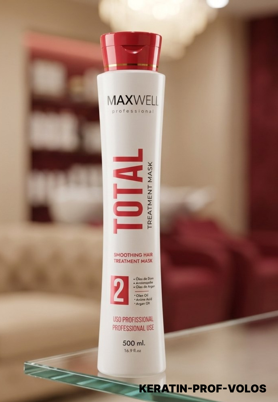 Кератин для выпрямления волос MAXWELL Total Keratin 500 мл.