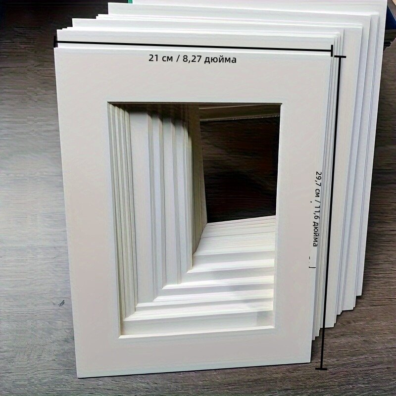 Картонные фоторамки набор 10 шт. 8,27 x 11,69 дюйма декоративные для дома и офиса