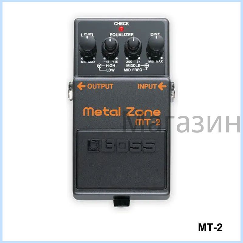 Педаль эффектов искажения Metal Zone Профессиональные аксессуары для электрогитары BOSS MT-2