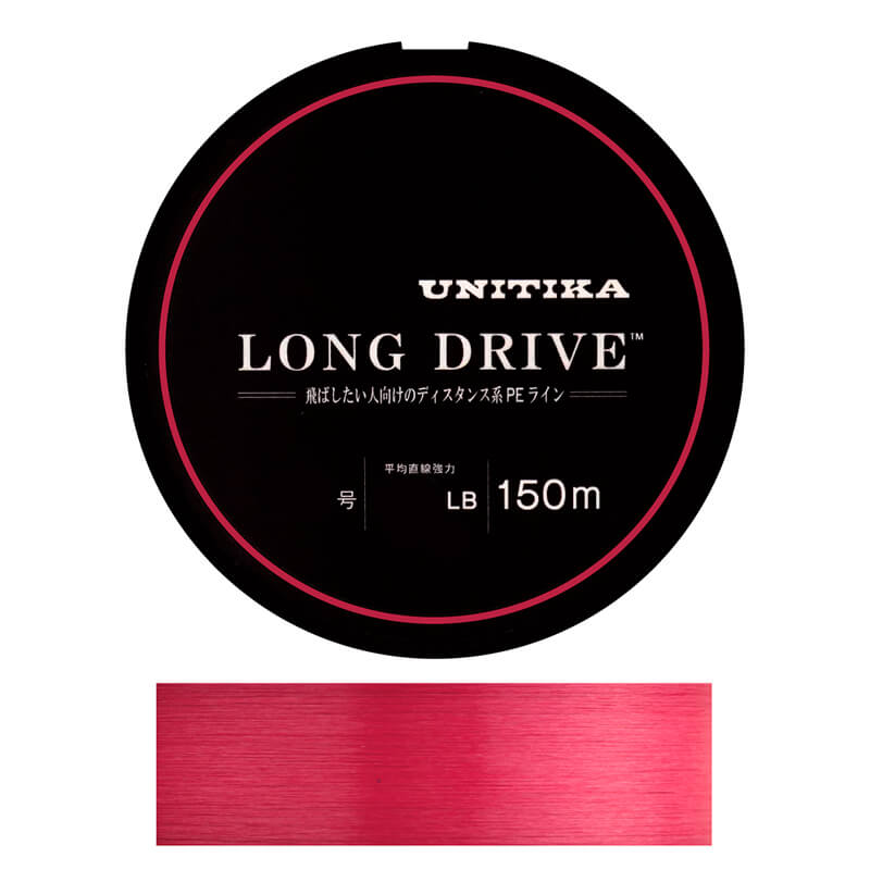 Шнур Unitika Long Drive PE X4 150m #0.2 Pink