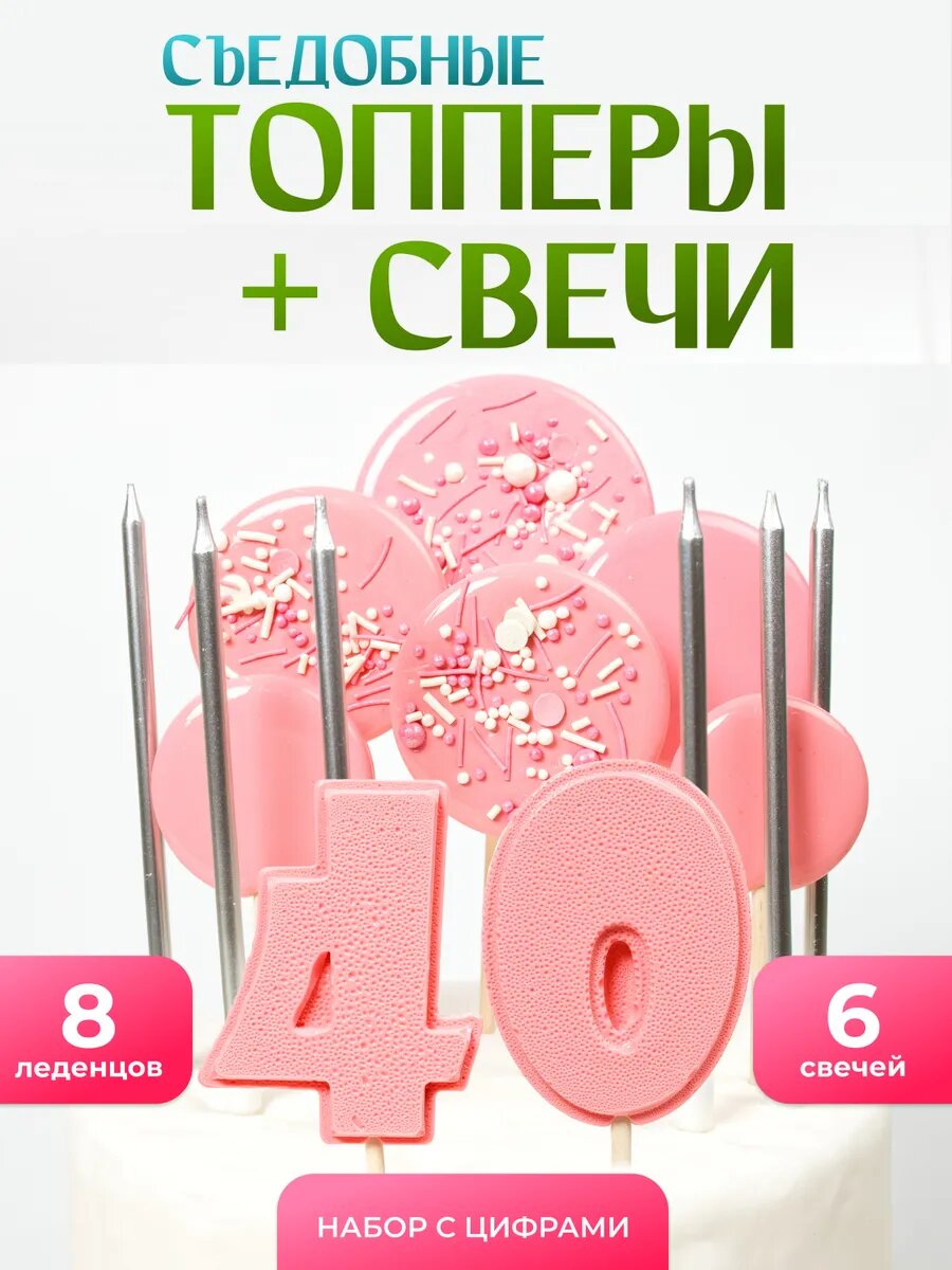 Топпер на торт 40 лет