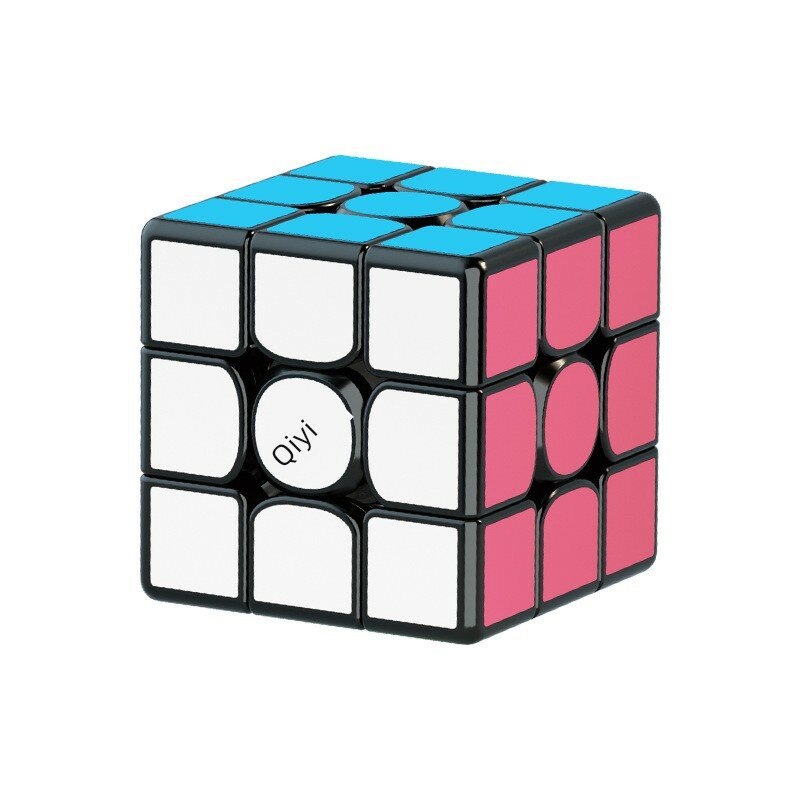 QiYi Светодиодные наклейки Магнитный 3x3 куб головоломка для детей ПВХ упаковка
