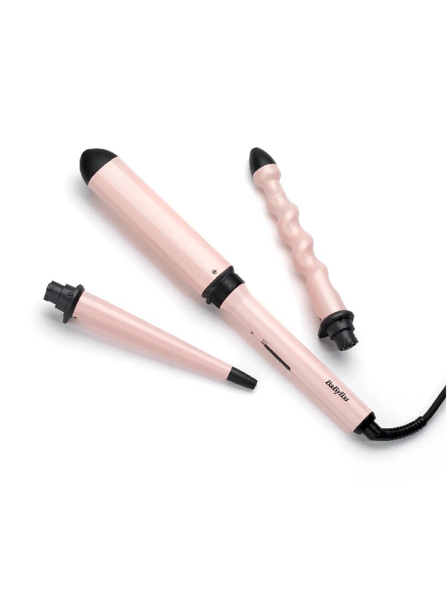BaByliss MS750E Плойка для завивки волос, 25-38 мм, керамика, розовый, черный