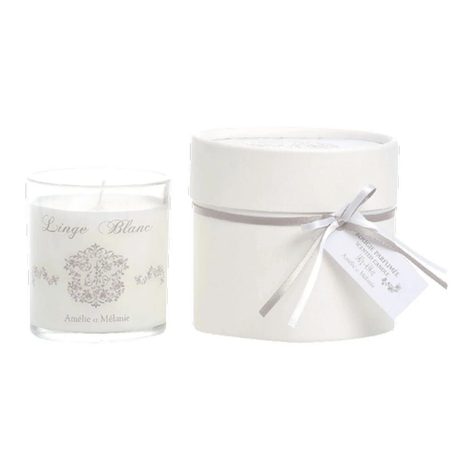 Ароматическая свеча для дома Lothantique Linge Blanc 140 гр / Белый Лен
